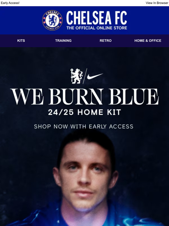 Chelsea Megastore: We Burn Blue… New 24/25 Home Kit | Milled