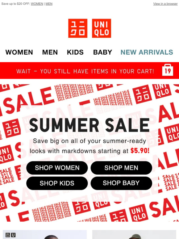 UNIQLO Email Newsletters: Shop Sales, Discounts, and Coupon Codes