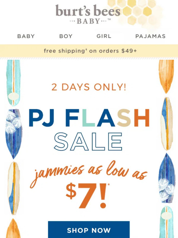 Burt's Bees Baby: PJ Flash Sale Ends Tonight! | Milled