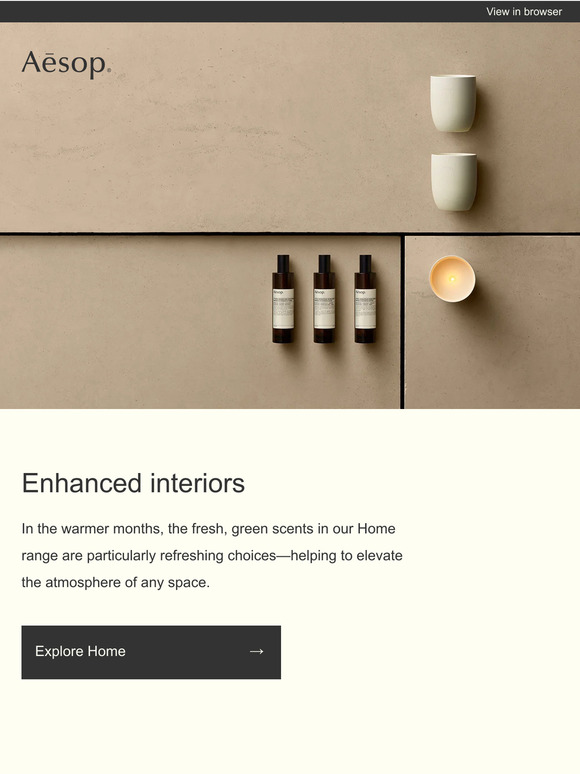 Aesop Email Newsletters: Shop Sales, Discounts, and Coupon Codes