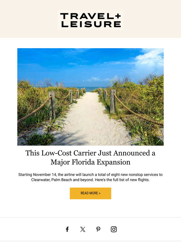 Travel + Leisure: This Airline Just Announced a Major Florida Expansion ...