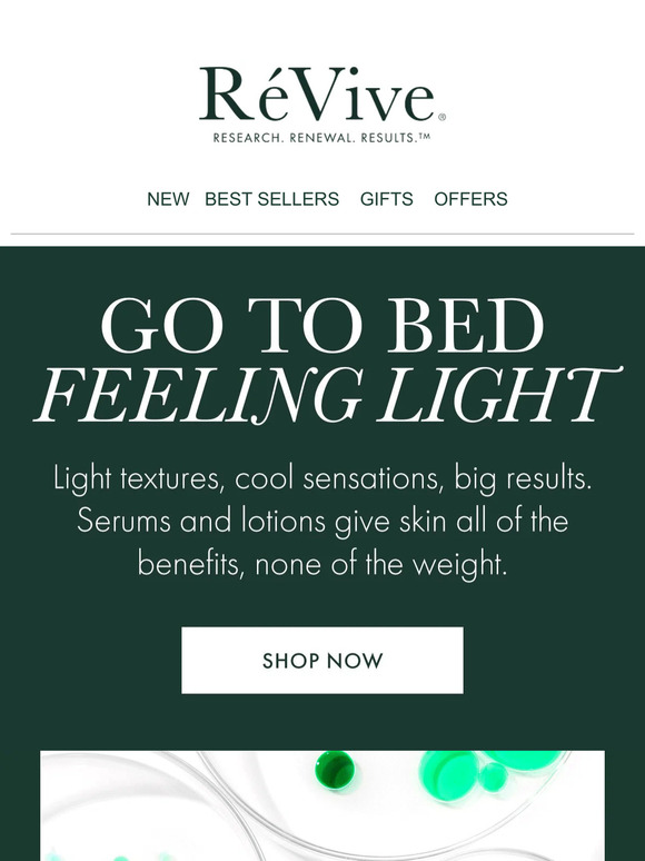 RéVive Skincare: Go to bed feeling light... | Milled