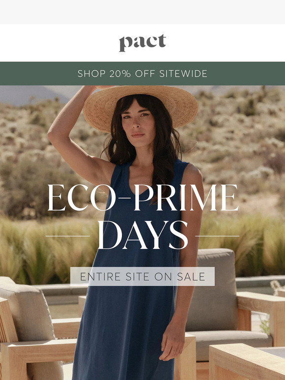 PACT Apparel: Last Day to shop Eco-Prime! | Milled