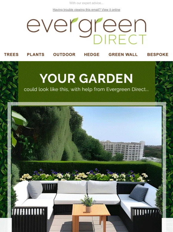 evergreen direct: Your garden could look like this! | Milled