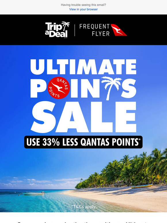 TripADeal: Discover bucket list destinations for 33% less Qantas Points ...