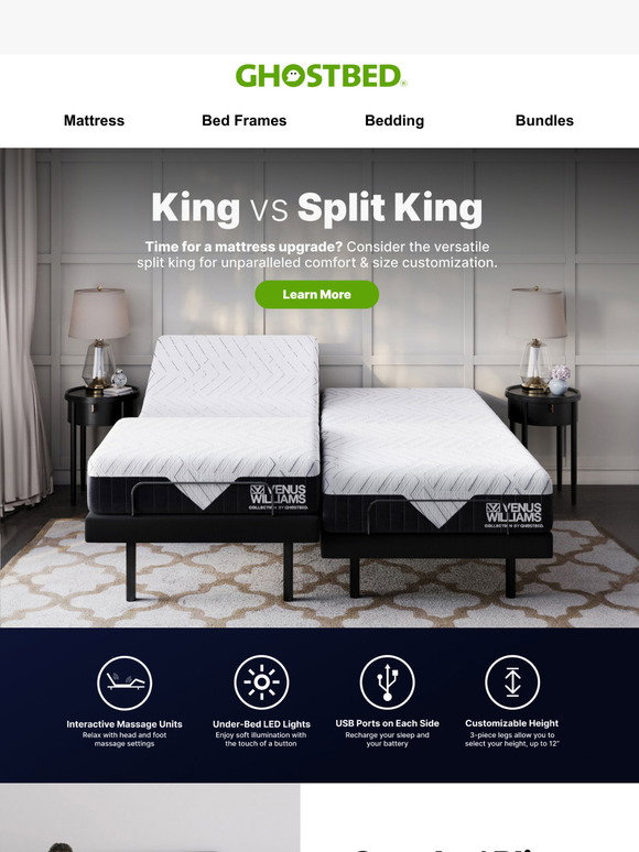GhostBed: King vs Split King: Which is Best? | Milled