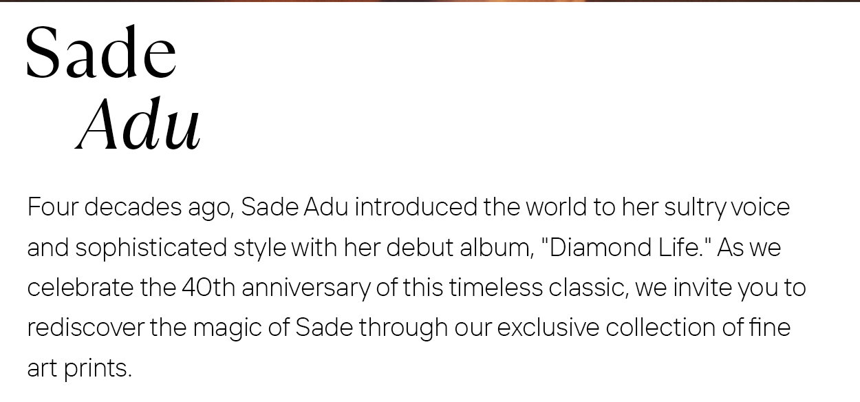 Sonic Editions: Celebrating 40 Years of Sade's Iconic Diamond Life | Milled