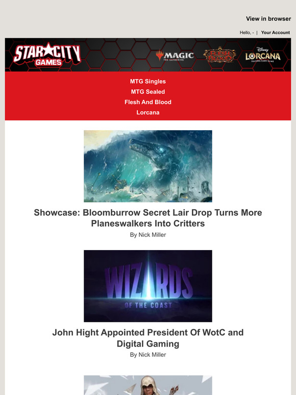 Star City Comics & Games: 🧙‍♂️ Blizzard veteran takes helm at WotC, to ...