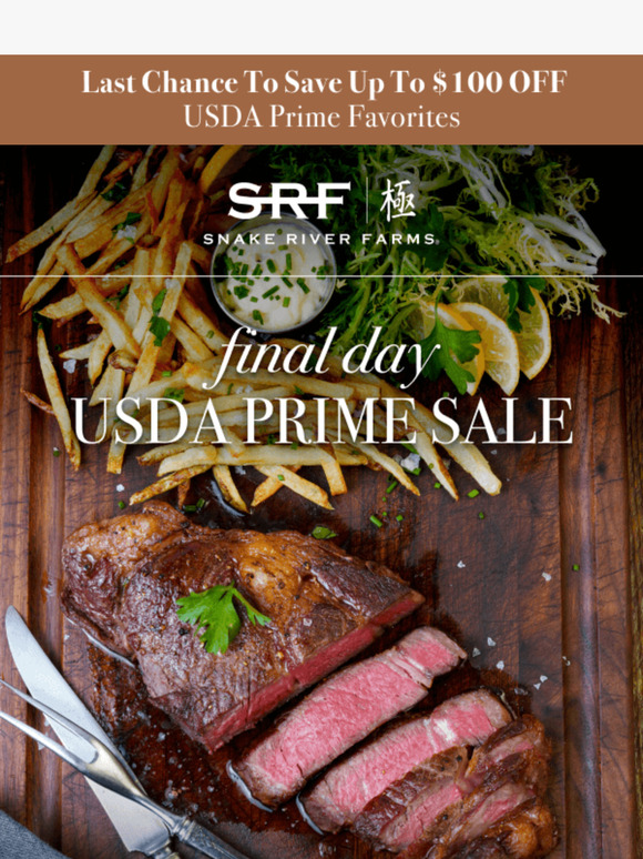 Snake River Farms: FINAL DAY 🏁 USDA Prime Sale Ends Today! | Milled
