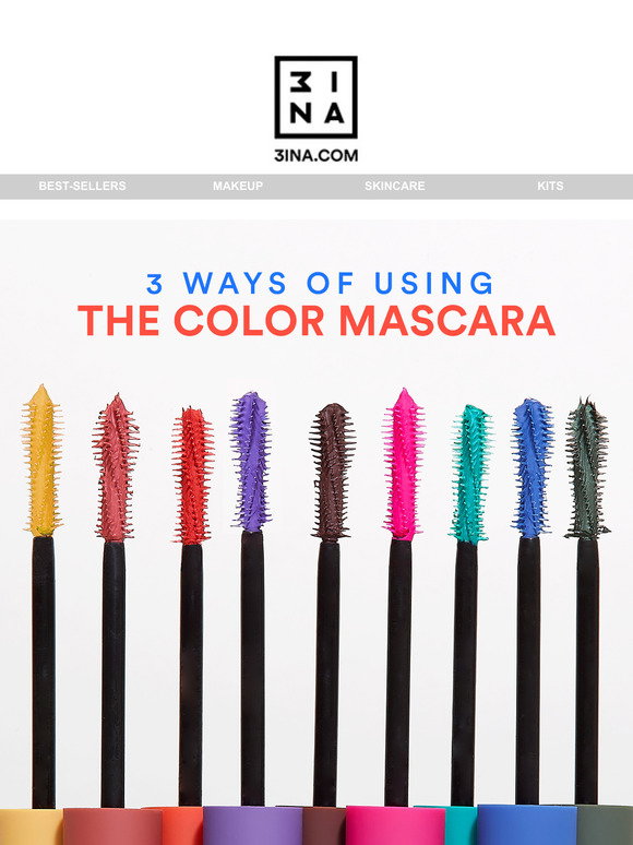3INA: 3 different ways to use The Color Mascara🌈 | Milled