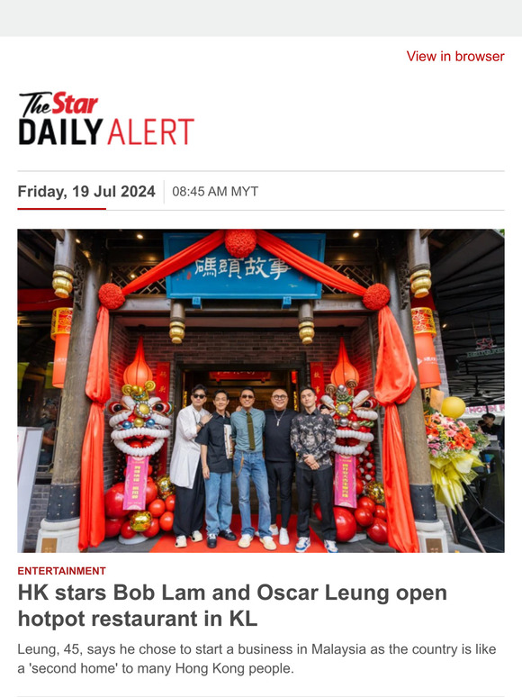 The Star: HK stars Bob Lam and Oscar Leung open hotpot restaurant in KL ...