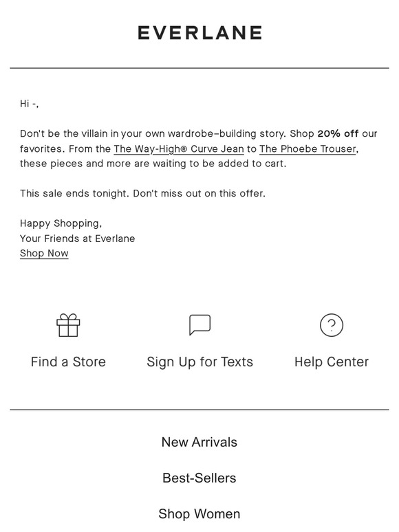 Everlane Email Newsletters: Shop Sales, Discounts, and Coupon Codes