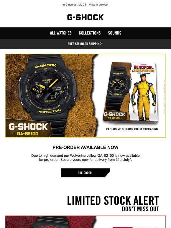 G-Shock: Deadpool & Wolverine - Pre-Order Now | Milled