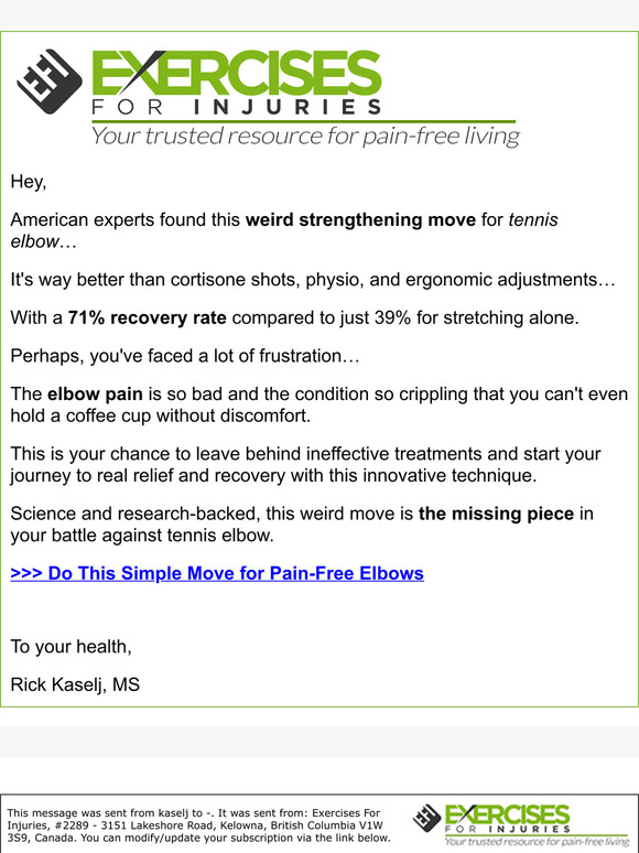 exercisesforinjuries: Relieve Elbow Pain With This Weird Move That’s 2x ...