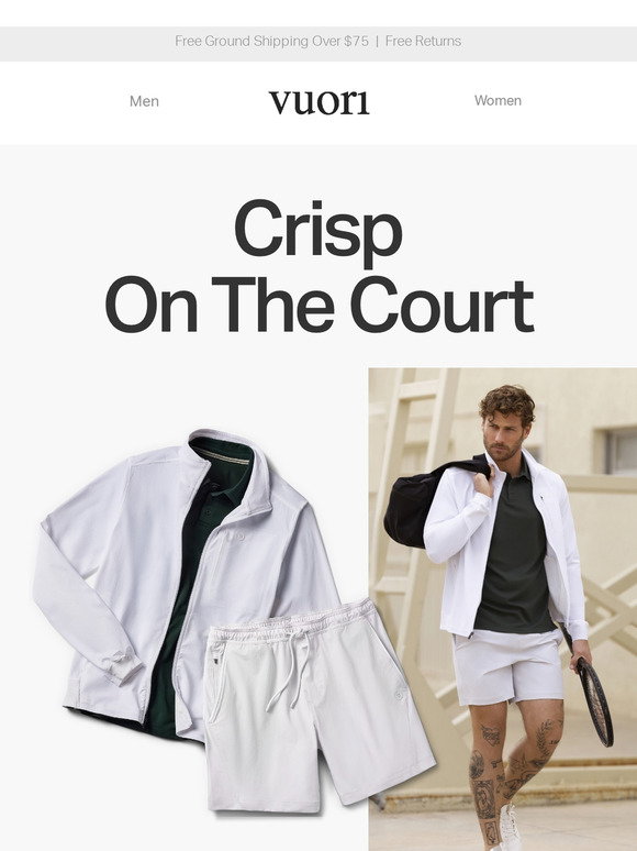 Vuori: Serving Up Summer: Most-Wanted Court Colors | Milled