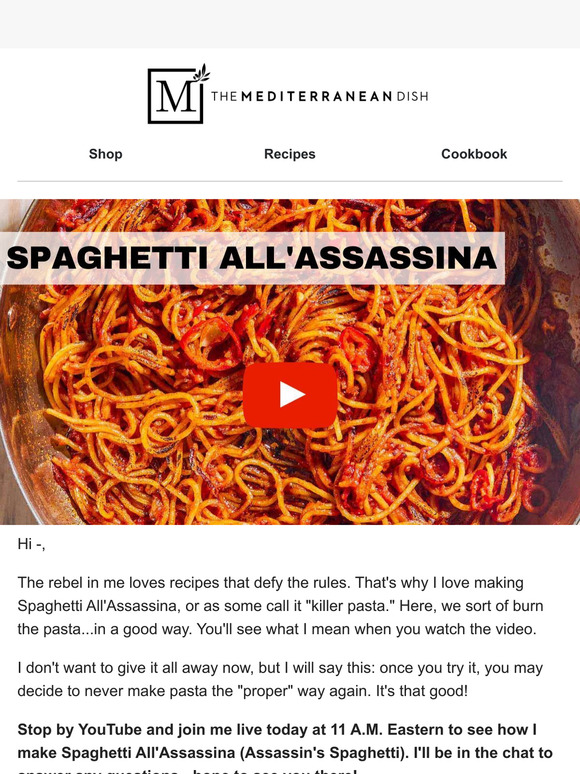 The Mediterranean Dish: NEW Burned (KILLER) Pasta 🔥 | Milled