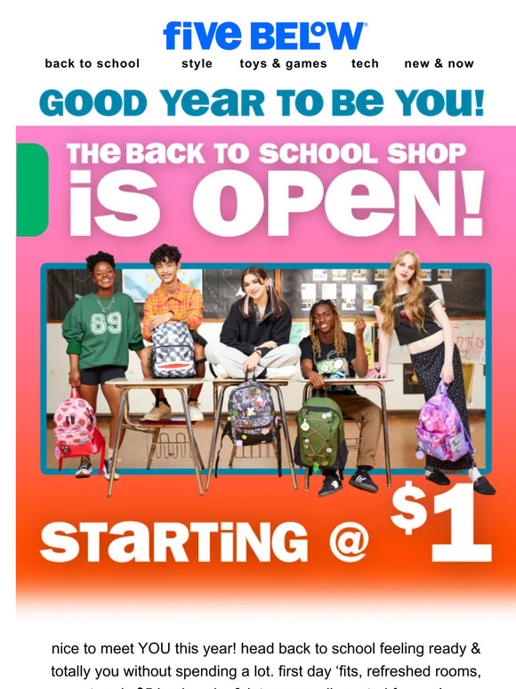 Five Below: new back to school drop in here! 👇 | Milled