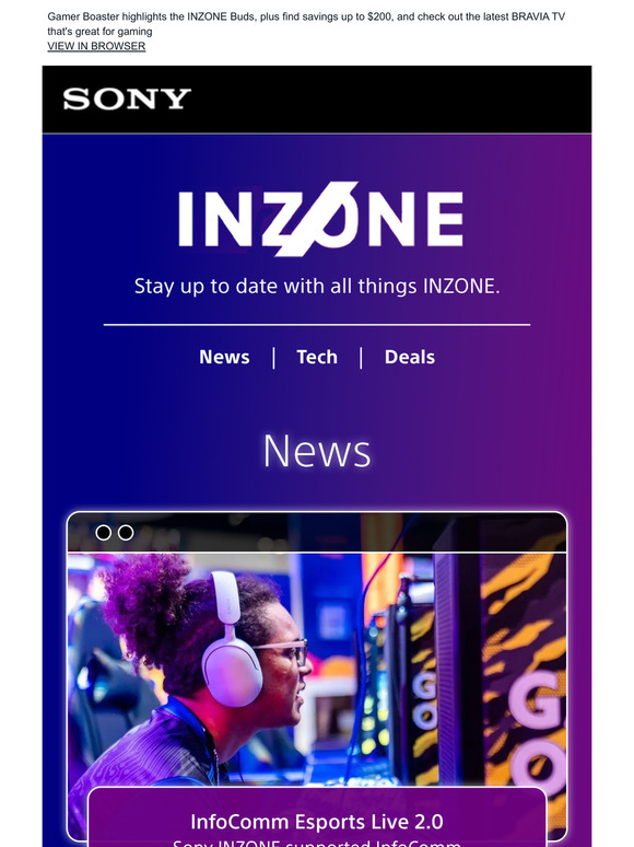 Sony Email Newsletters: Shop Sales, Discounts, and Coupon Codes