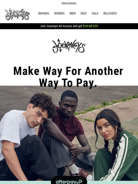Journeys Email Newsletters: Shop Sales, Discounts, and Coupon Codes
