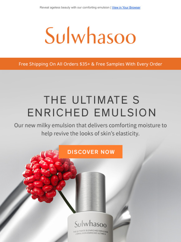 Sulwhasoo: Introducing The NEW Ultimate S Enriched Emulsion | Milled