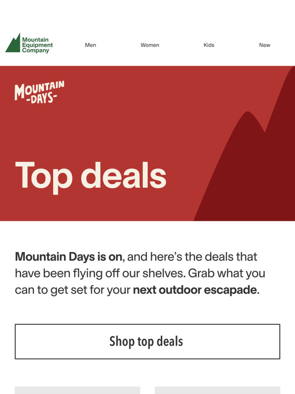 Mountain Equipment Co-op: The best Mountain Days deals | Milled