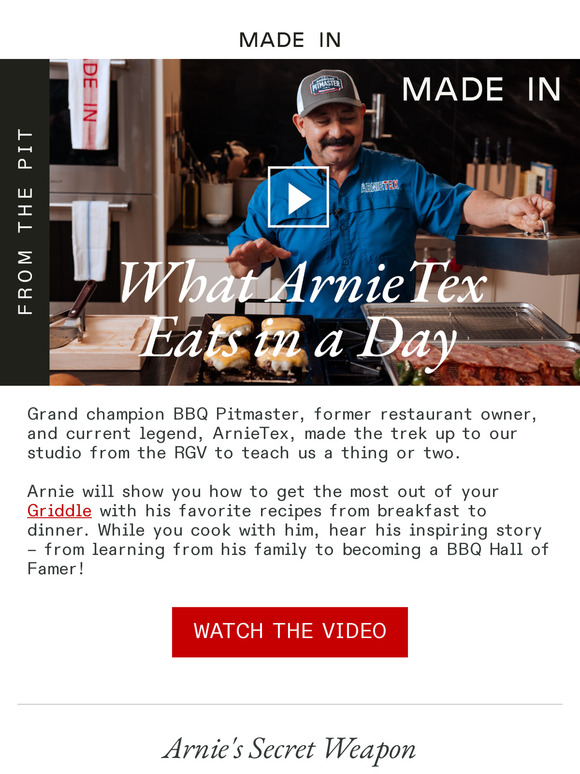 Made In: What BBQ legend ArnieTex eats in a day | Milled