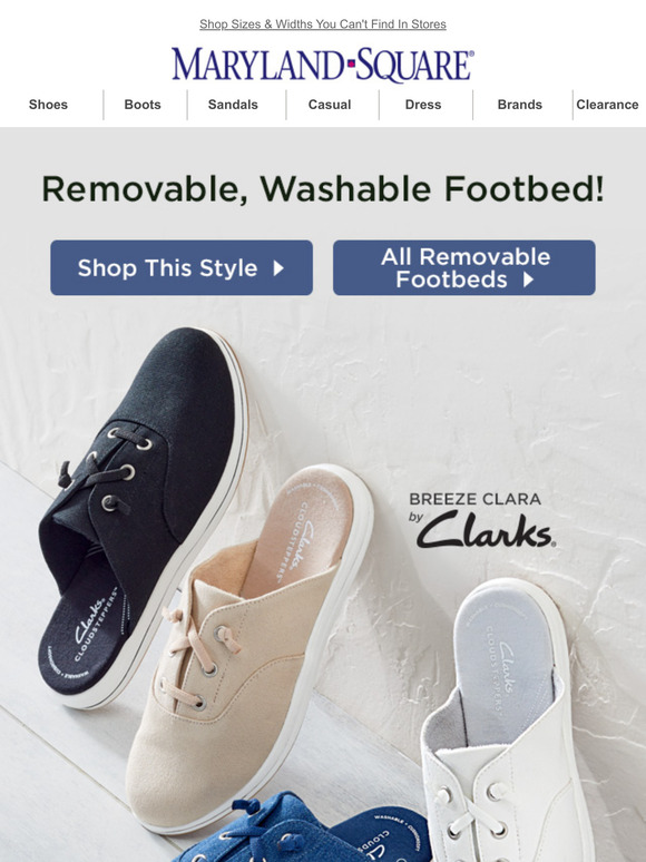 Maryland Square: Create A Comfy Fit With Removable Footbeds | Milled