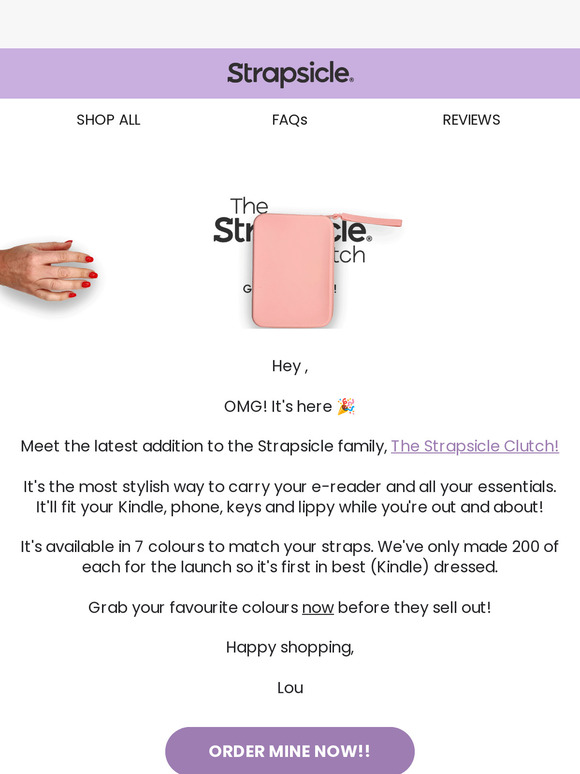 Strapsicle: 🎉 The Strapsicle Clutch Is HERE!! 🎉 | Milled