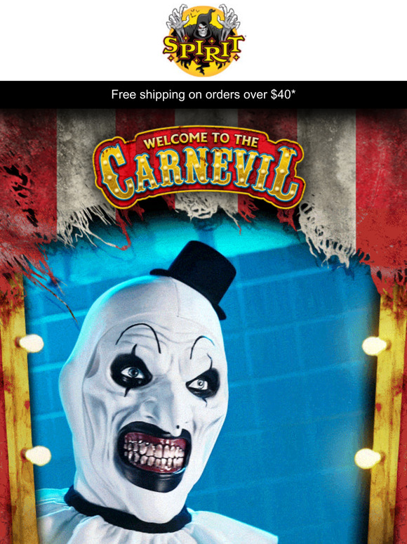 Spirit Halloween: 🤡 Art the Clown: NEW act 🤡 | Milled