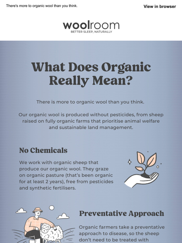 The Wool Room: What does "organic" really mean? | Milled