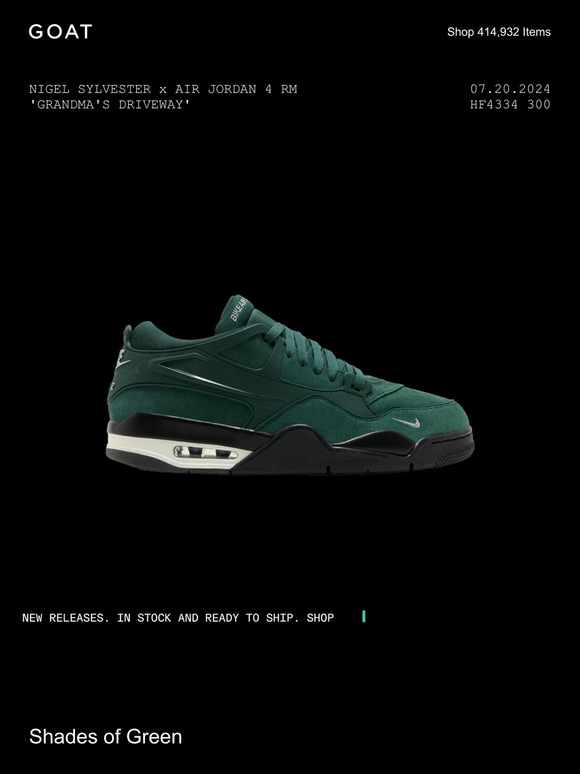 GOAT: [SEED] Just Dropped: Nigel Sylvester x Air Jordan 4 RM SP ...