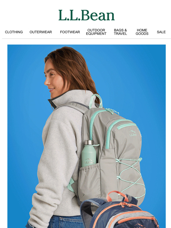 L.L.Bean: Comfort Carry Packs in Sizes for Every Student | Milled