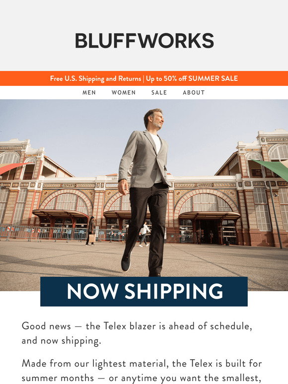 Bluffworks: The Telex Blazer: Now Shipping! | Milled