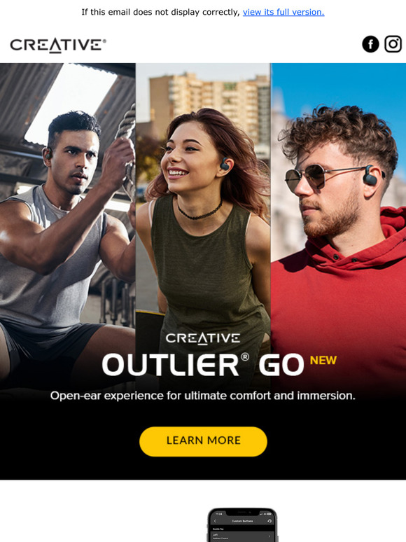 Creative: Ultimate open-ear experience for comfort and immersion with ...