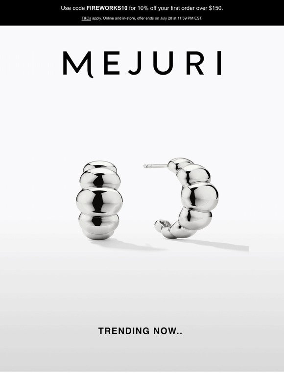 Mejuri Email Newsletters: Shop Sales, Discounts, and Coupon Codes
