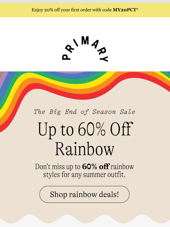 Primary: Up to 60% OFF 🌈 Rainbow Styles for Summer | Milled