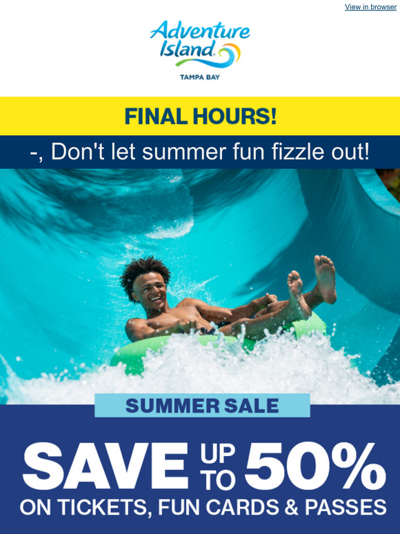 SeaWorld Parks: 🏖️ FINAL HOURS: Save Up to 50% on Tickets, Fun Cards ...