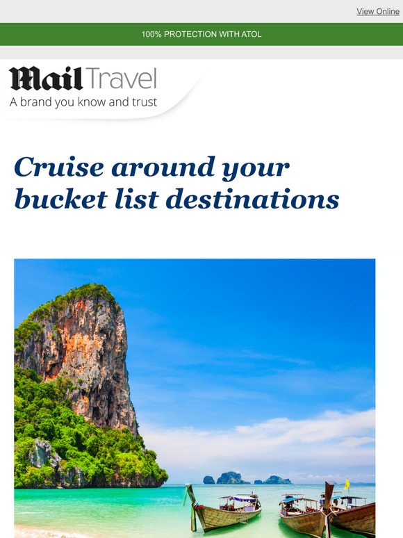 Daily Mail Experiences: Cruise around your bucket list destinations 🚢 ...