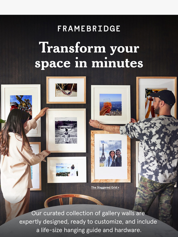 Framebridge: Design in 5. Hang in 10. | Milled