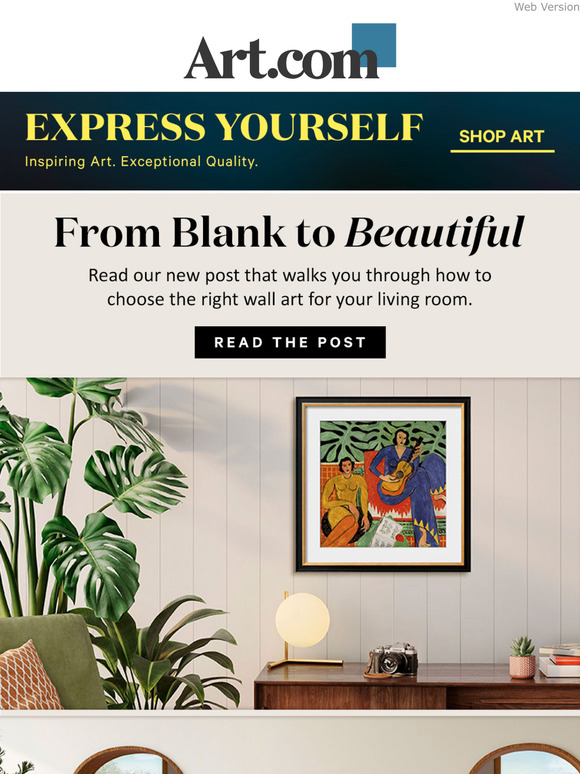 Art.com: Smart tips for adding art to your living room | Milled