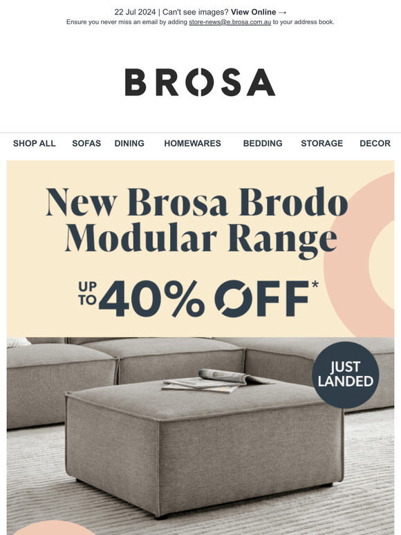 Brosa Furniture: New Brosa Brodo Modular Range | Milled