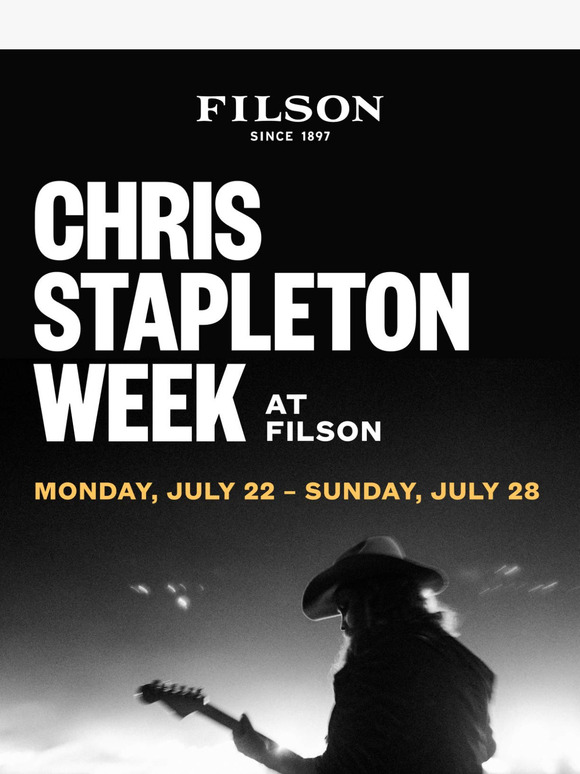 Filson: Chris Stapleton Week at Filson Stores | Milled