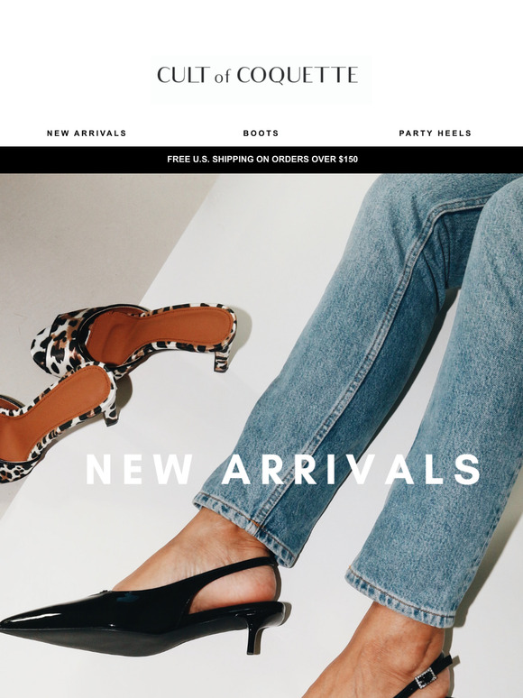 Cult of Coquette: New Now: NINA Patent Slingbacks 🖤 | Milled