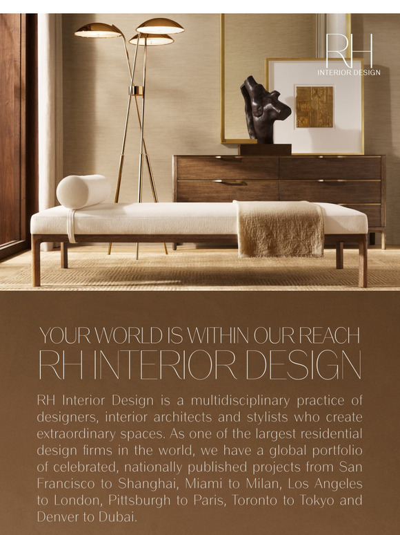 Restoration Hardware: From Design to Delivery in 2-3 Weeks. RH Interior ...