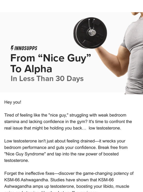 Inno Supps: Are You Suffering From Nice Guy Syndrome? 👀 | Milled
