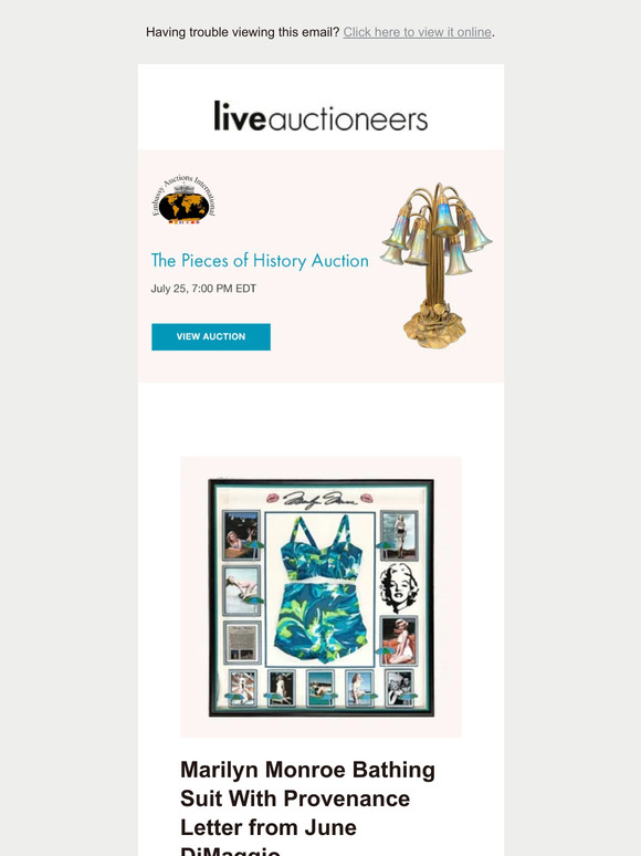 LiveAuctioneers: Embassy Auctions International | The Pieces of History ...