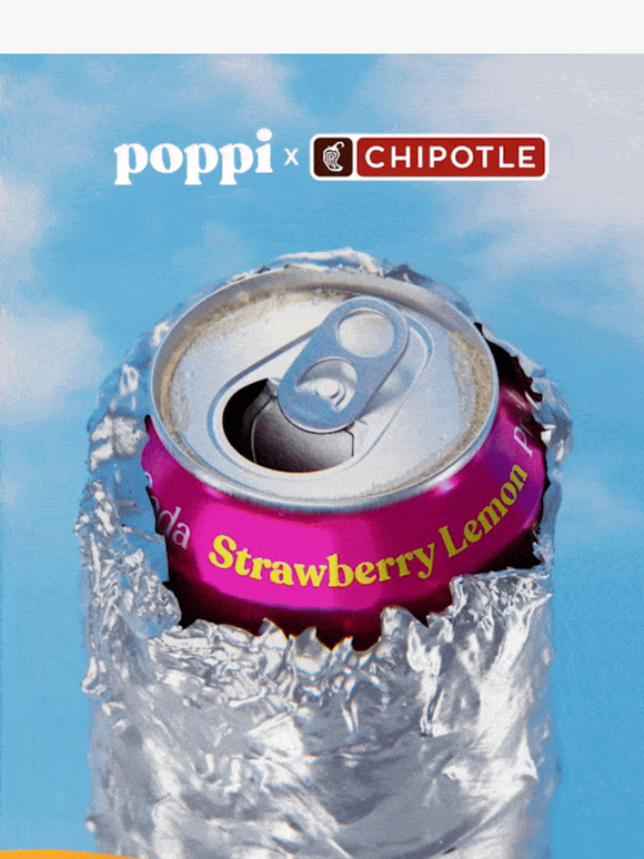 Poppi: breaking news: poppi’s at Chipotle! | Milled