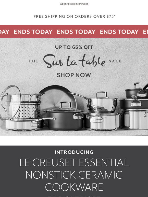 Sur La Table: NEW from Le Creuset: Essential nonstick ceramic cookware ...