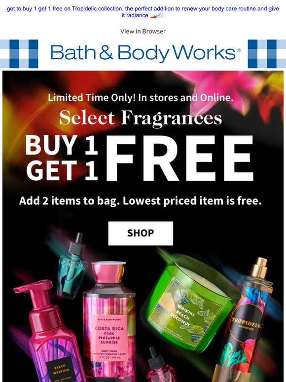 Bath & Body Works: ready...set...find your FREE gift! 🚦 | Milled