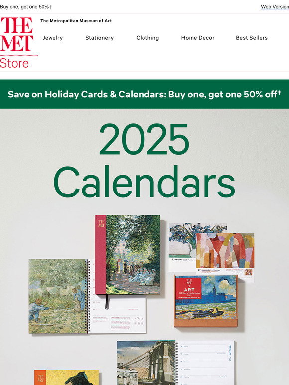 The Met: See Our New Calendars for 2025! | Milled